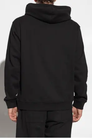 Versace Logo Plaque Drawstring Hoodie