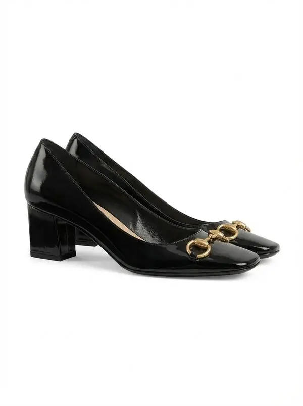 Gucci Signora Pumps With Horsebit Detail - Black