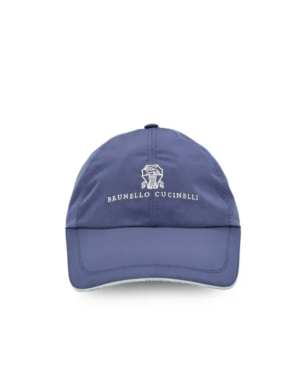 Brunello Cucinelli Logo Baseball Cap - Blue