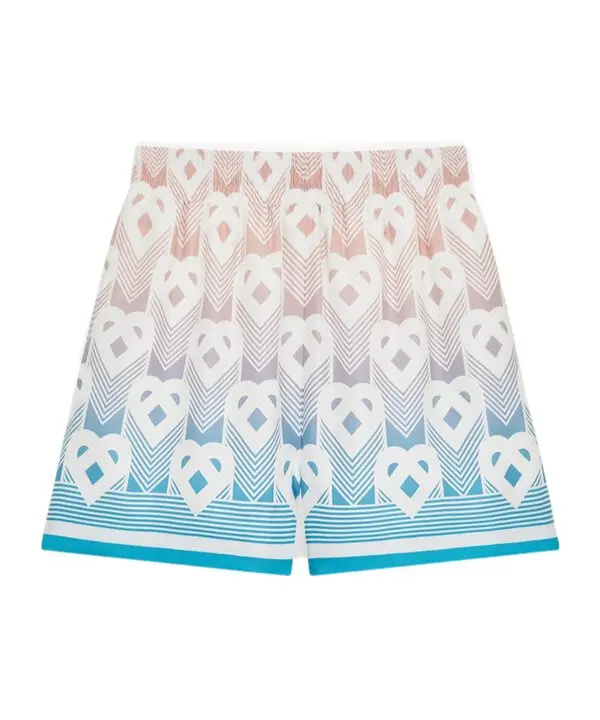 Casablanca Gradient Heart Monogram Shorts