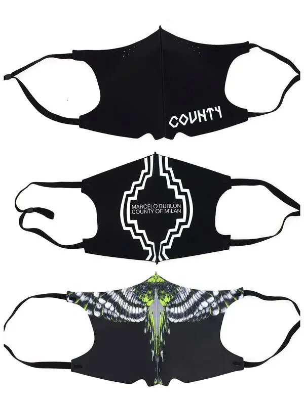MARCELO BURLON COUNTY OF MILAN Three-pack Face Masks