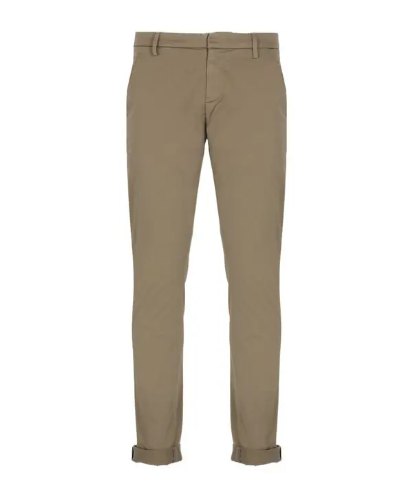 DONDUP Mid-rise Straight-leg Trousers - Gray