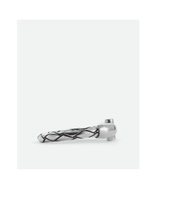 Bottega Veneta Intreccio Ring - Silver