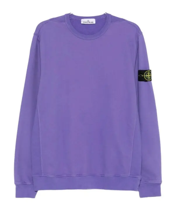 Stone Island Logo Patch Crewneck Sweatshirt