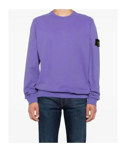 Stone Island Logo Patch Crewneck Sweatshirt