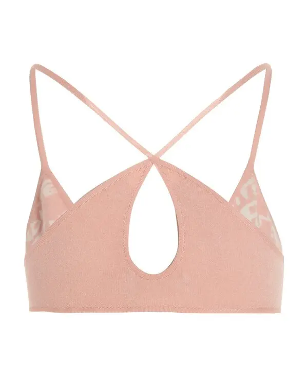 Fendi Logo-plaque Reversible Cropped Top