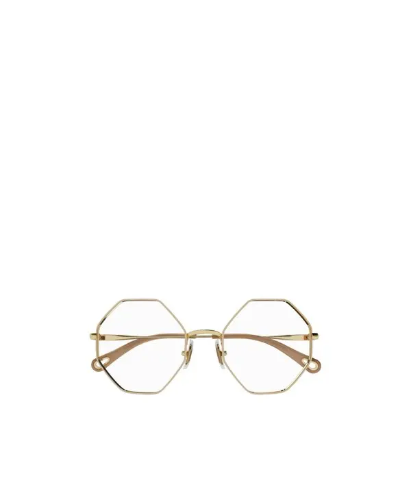 Chloé Octagonal Frame Eyeglasses - White