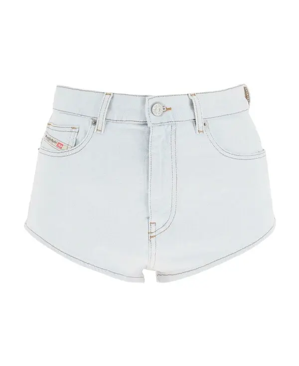 DIESEL® High-waist Denim Shorts - White