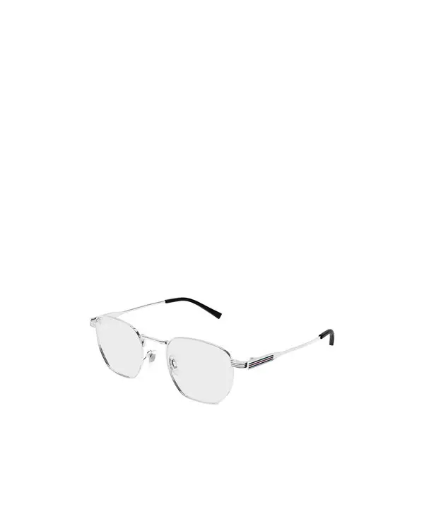 Gucci Rectangular Glasses - Silver