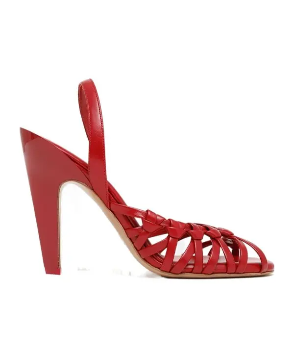 Chloé Estra Heeled Sandals - Raspberry Smoothie