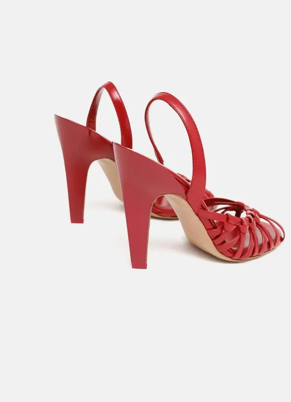 Chloé Estra Heeled Sandals - Raspberry Smoothie