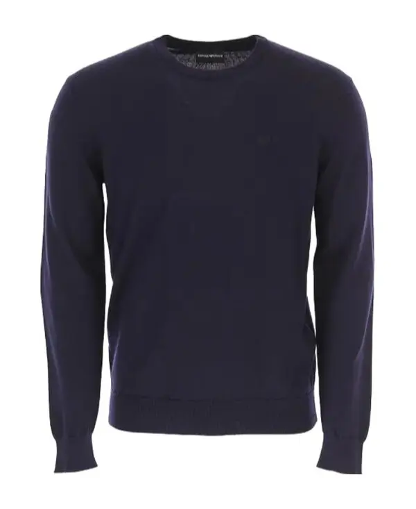 Emporio Armani Wool Knitted Pullover - Black