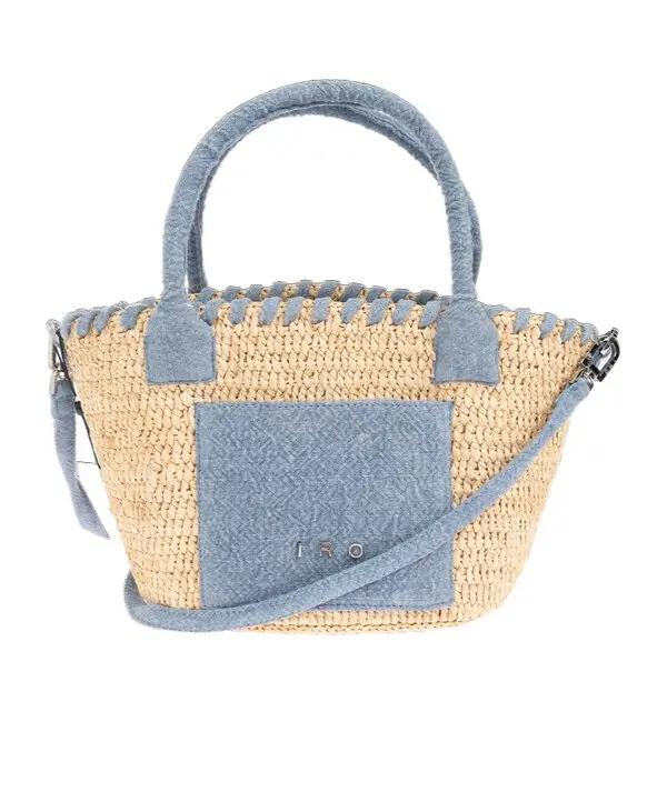 IRO PARIS Double Handle Shoulder Bag - Blue