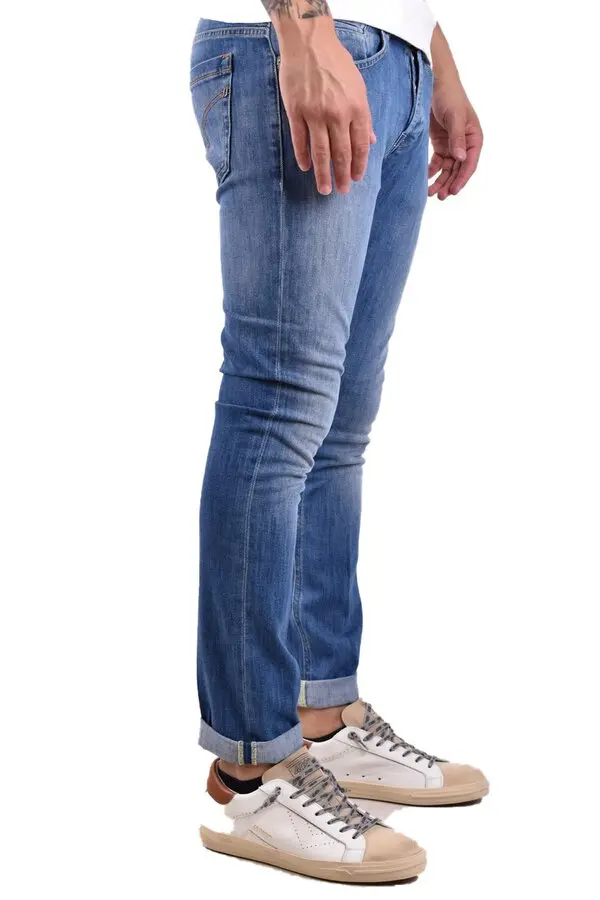 DONDUP Water Repellent Tapered Leg Jeans - Blue