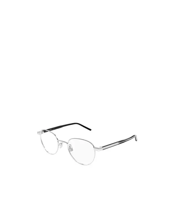Saint Laurent Round Frame Glasses - Silver