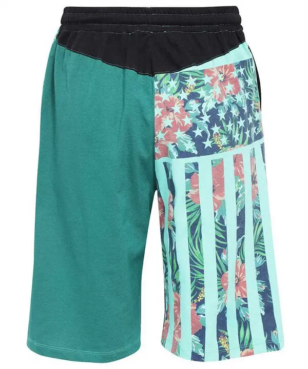 MARINE SERRE Color-block Drawstring Shorts