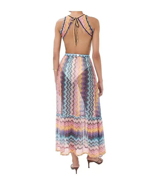 Missoni Zigzag Pattern Maxi Dress