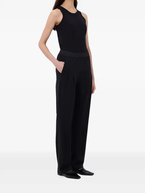 Loulou De Saison Pleated Grain De Poudre Virgin Wool Trousers
