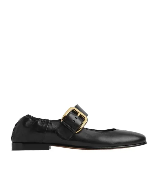 Bottega Veneta Astaire Mary Jane Ballerina - Black