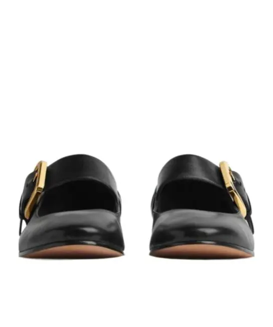 Bottega Veneta Astaire Mary Jane Ballerina - Black