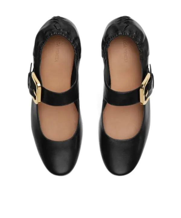 Bottega Veneta Astaire Mary Jane Ballerina - Black