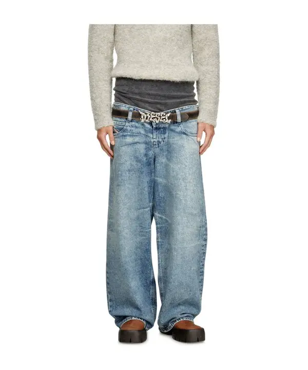 DIESEL® D-eni Five-pocket Jeans - Medium Blue