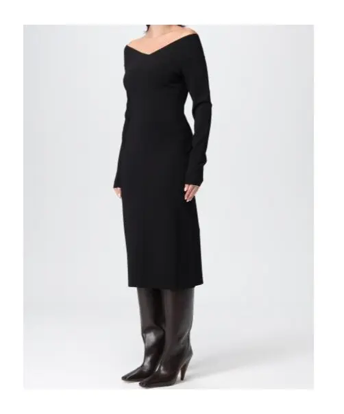 Stella McCartney Boat Neck Midi Dress
