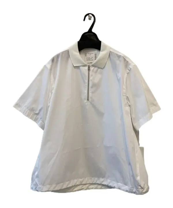 Sacai Drawstring Hem Polo Shirt - Gray