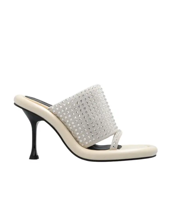 J.W.ANDERSON Bumper Embellished Mules - Nude