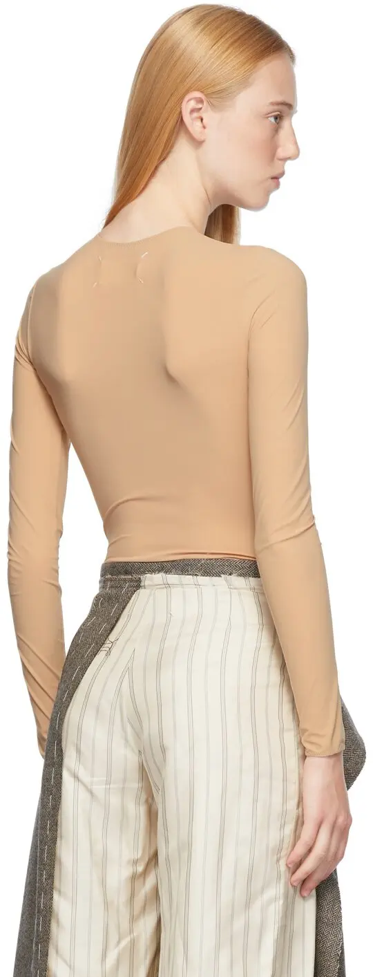 MAISON MARGIELA Long-sleeved Jersey Bodysuit - No