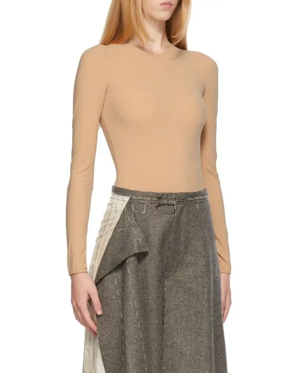 MAISON MARGIELA Long-sleeved Jersey Bodysuit - No