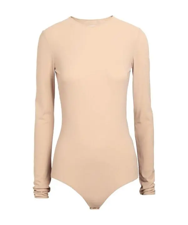 MAISON MARGIELA Four-stitch Long-sleeve Bodysuit - Nude