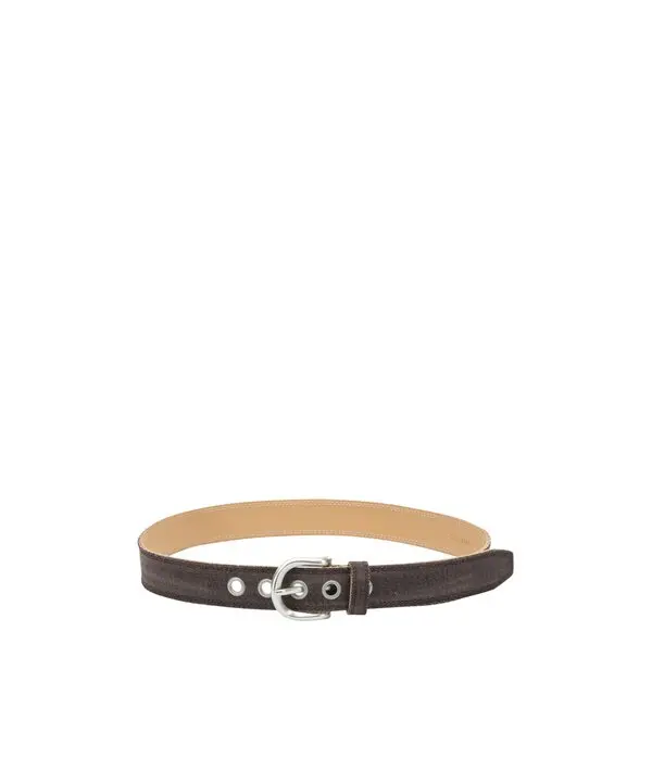 Our Legacy Frayed Denim Belt - Brown