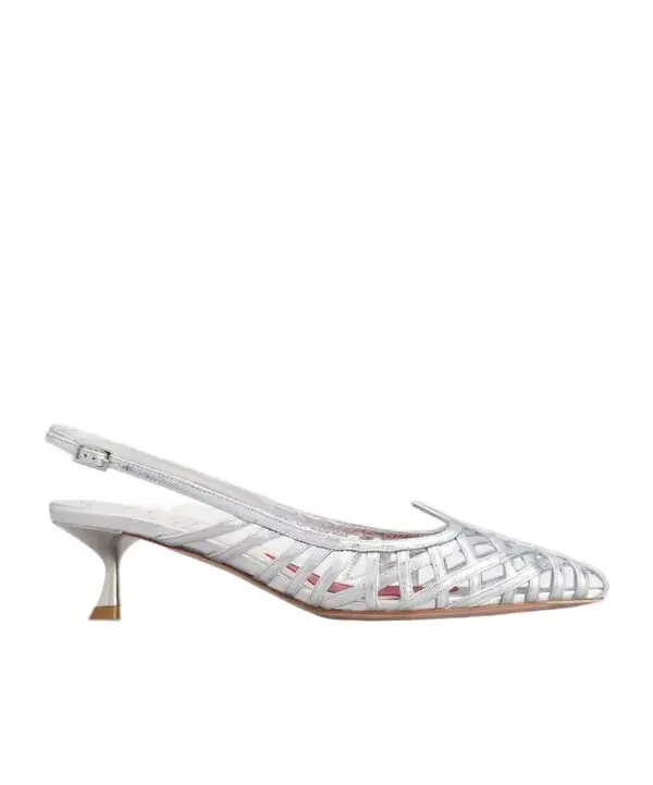 ROGER VIVIER Multistrap Slingback Pumps - Silver