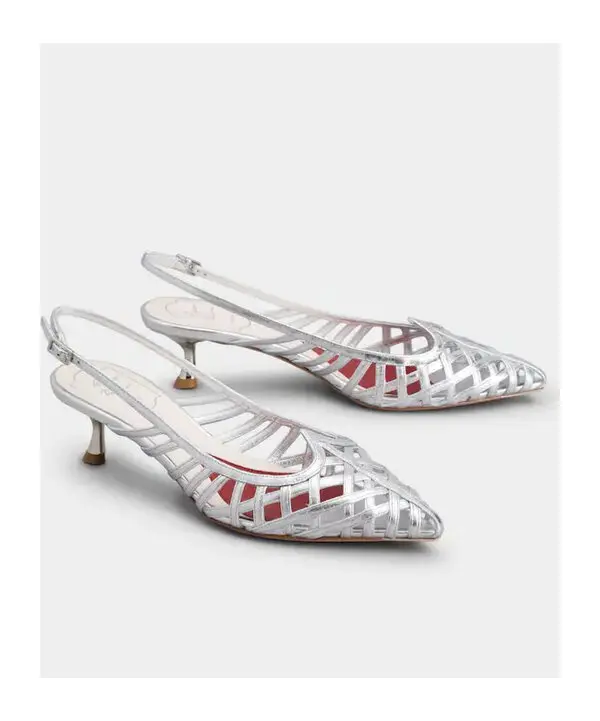 ROGER VIVIER Multistrap Slingback Pumps - Silver