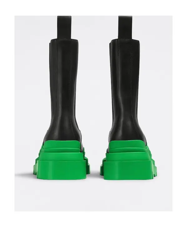 Bottega Veneta Tire Chelsea Boots - Black/grass