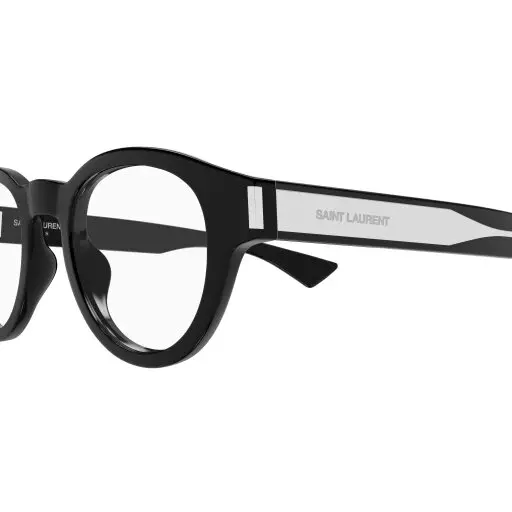 Saint Laurent Round Glasses - Black