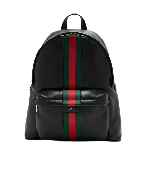 Gucci Web Trademark Backpack - Black