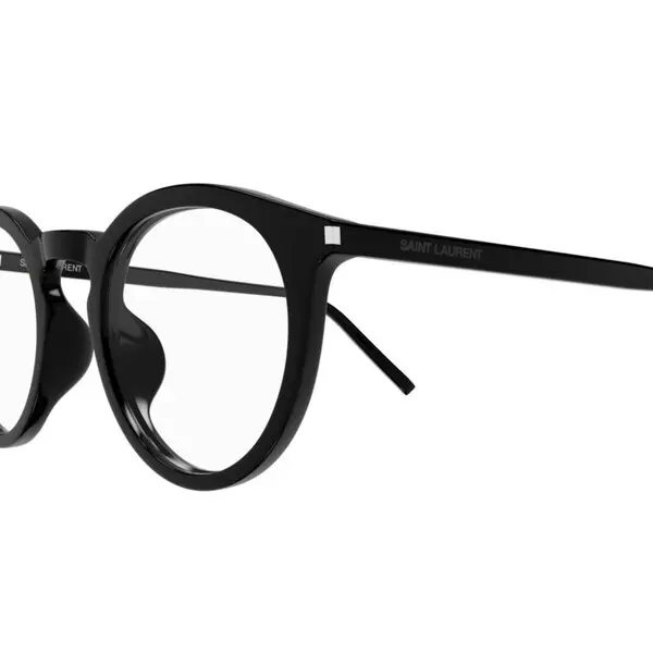 Saint Laurent Oval Frame Glasses - Black