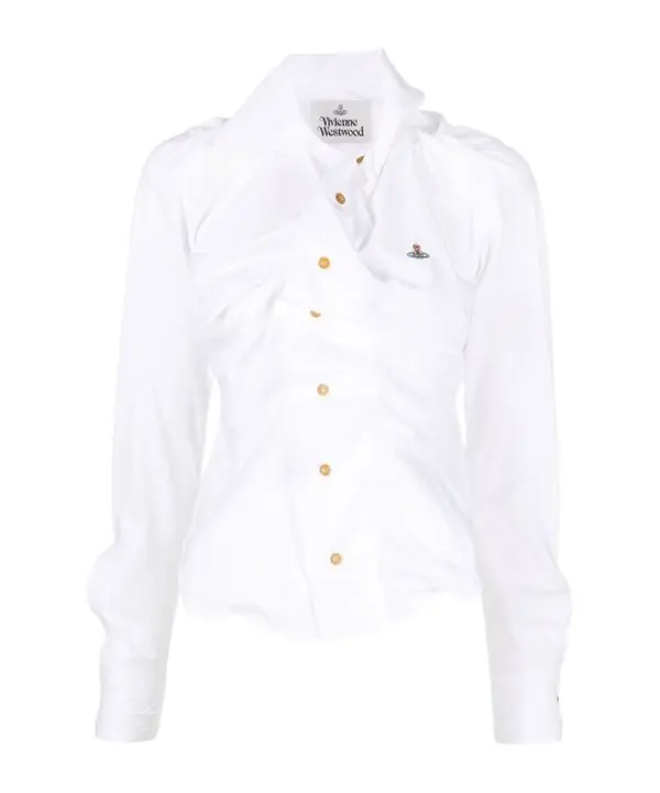 VIVIENNE WESTWOOD Asymmetrical Ruffled Shirt - White