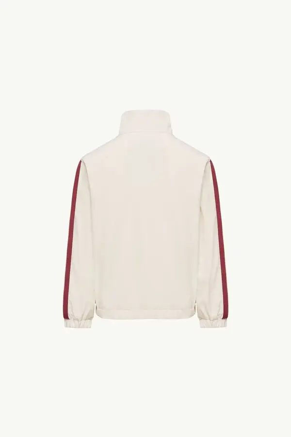 Moncler Zip-up Jacket With Striped Sleeves