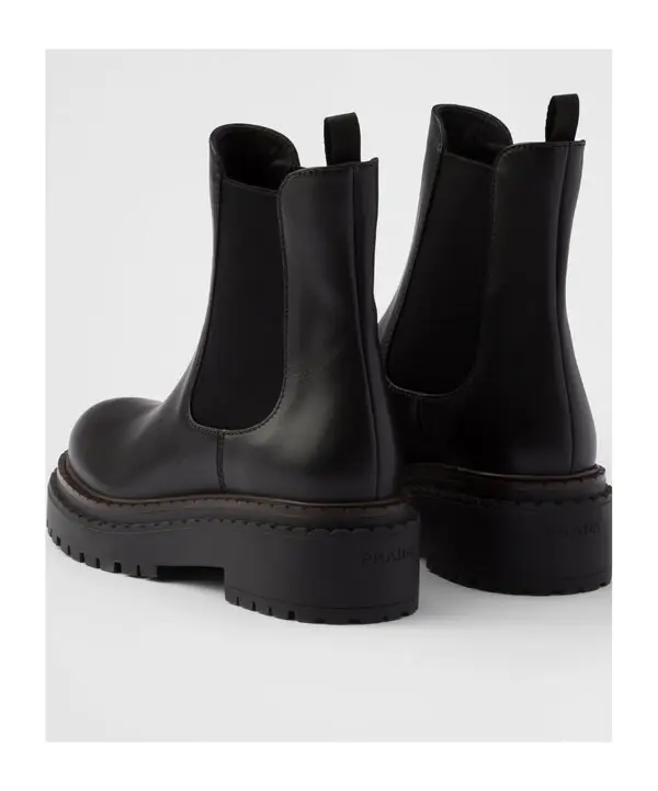 Prada Round-toe Chelsea Boots