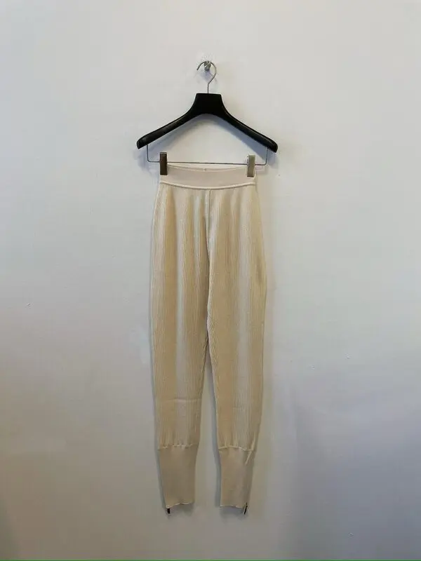 Loro Piana Ribbed Knit Casual Pants