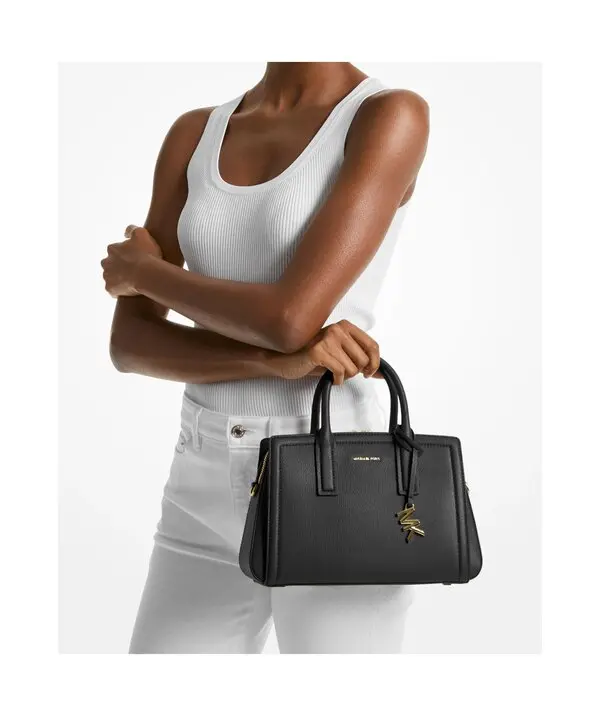 Michael Kors Laila Small Satchel Bag - Black