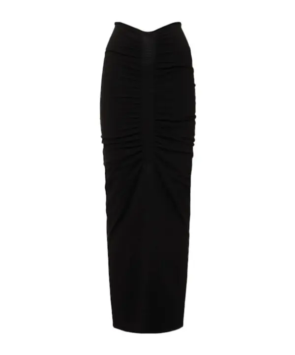 Alexander Wang Pleated Knitted Skirt - Black