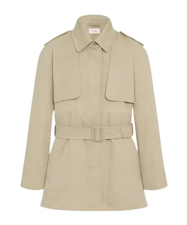 THE ROW Tavoris Trench Coat - Sandstone Brown