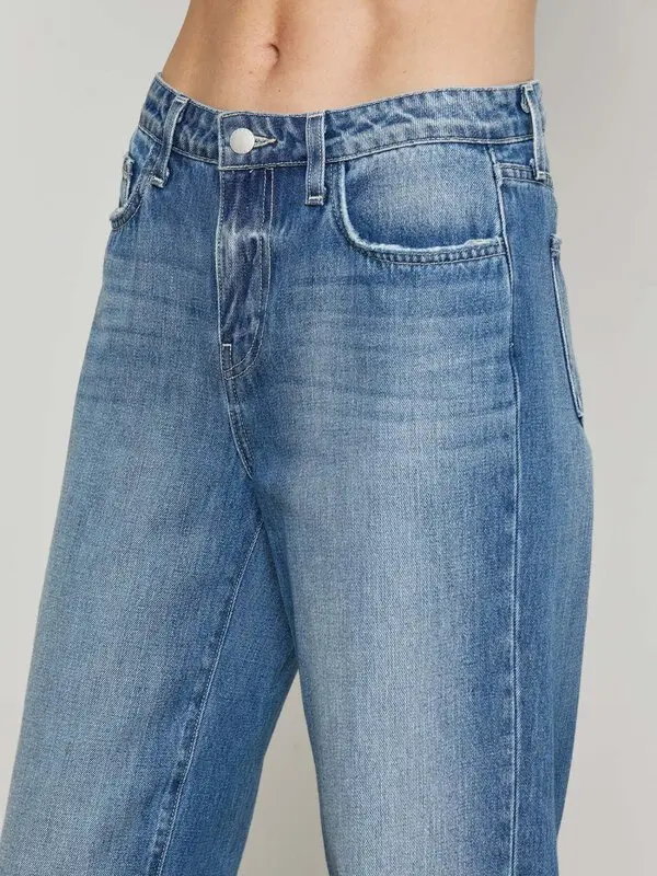 L'Agence Clayton Wide Leg Jeans