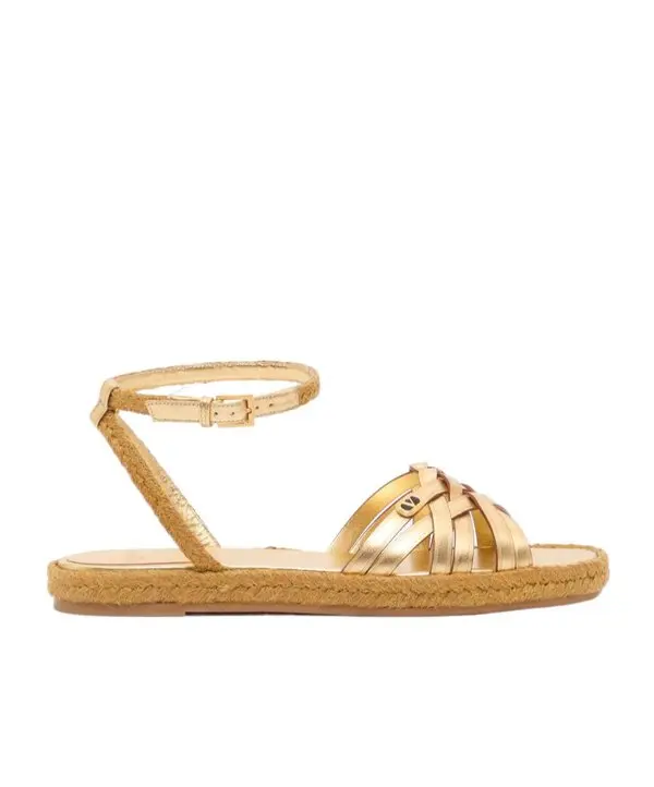 Valentino Garavani Open-toe Flat Sandals With Braided Detailing