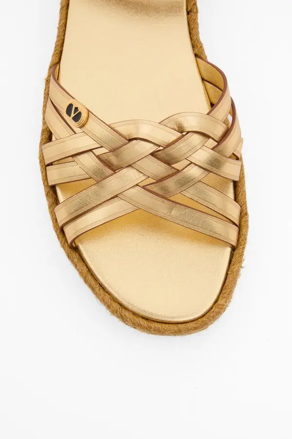 Valentino Garavani Open-toe Flat Sandals With Braided Detailing