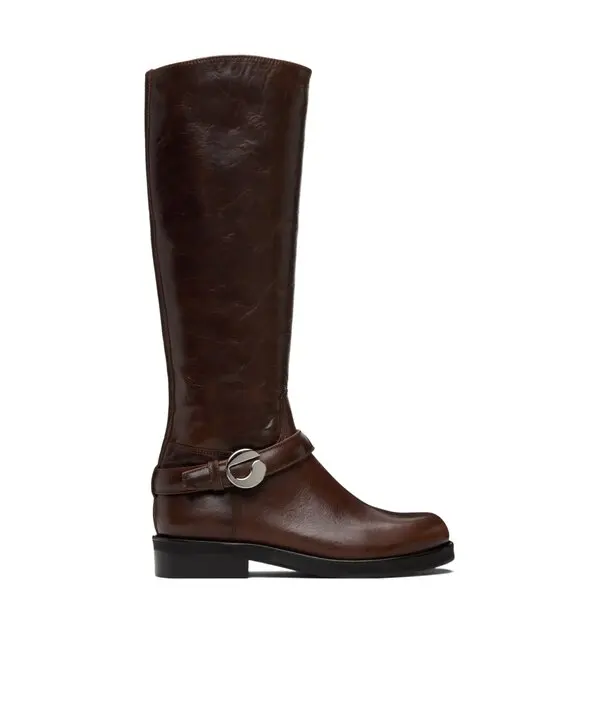 Coperni Belt Cavalier Boots - Brown